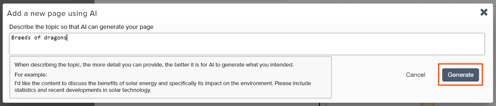 How to Use AI to Add Pages in Lectora Online